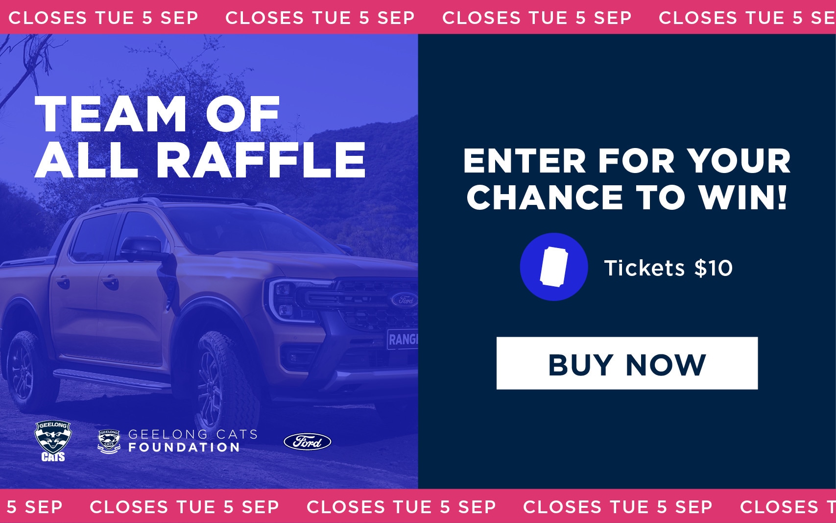 Last Chance to Win a Brand New Ford