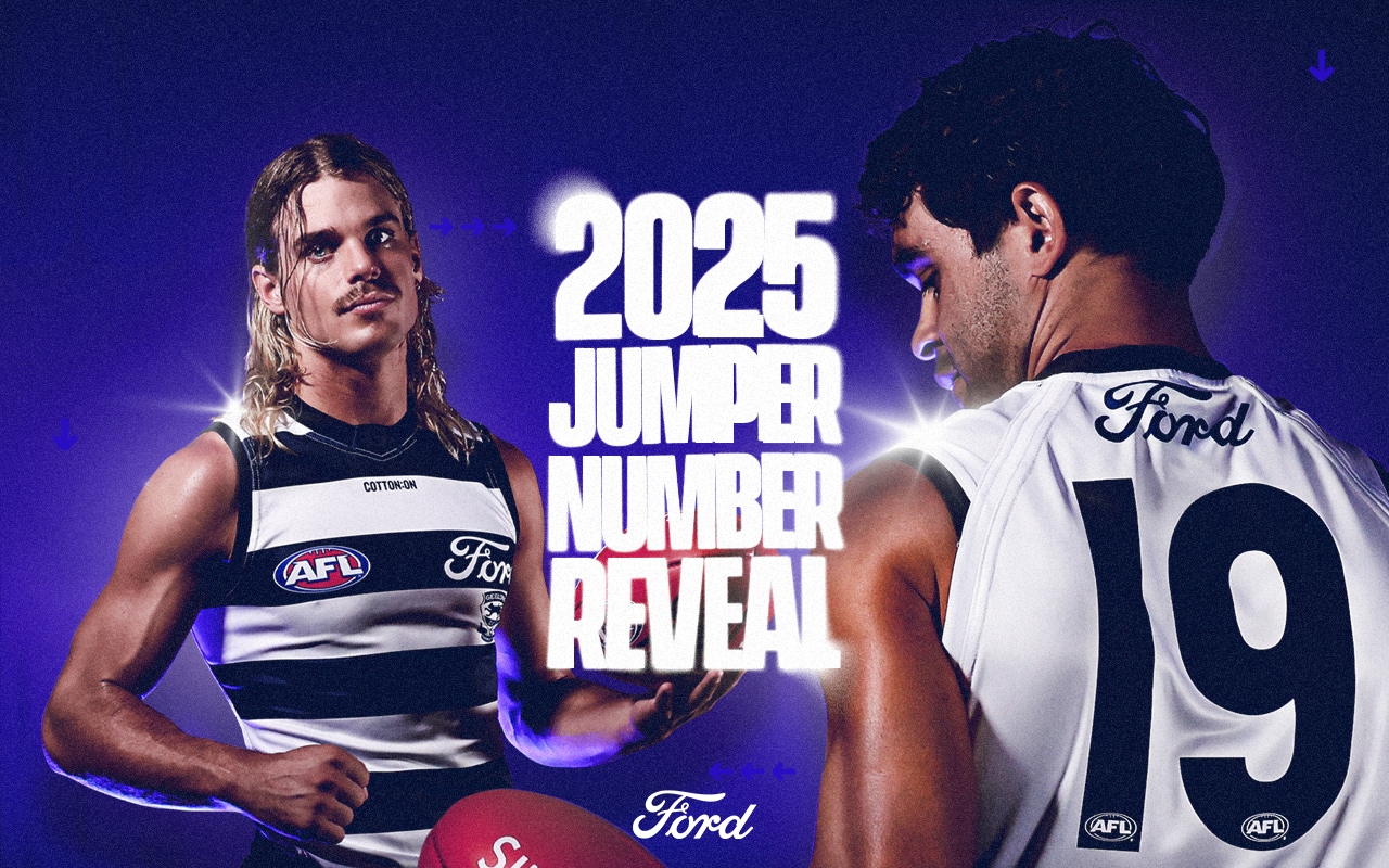 Geelong Unveils Jack Martin's Guernsey Number