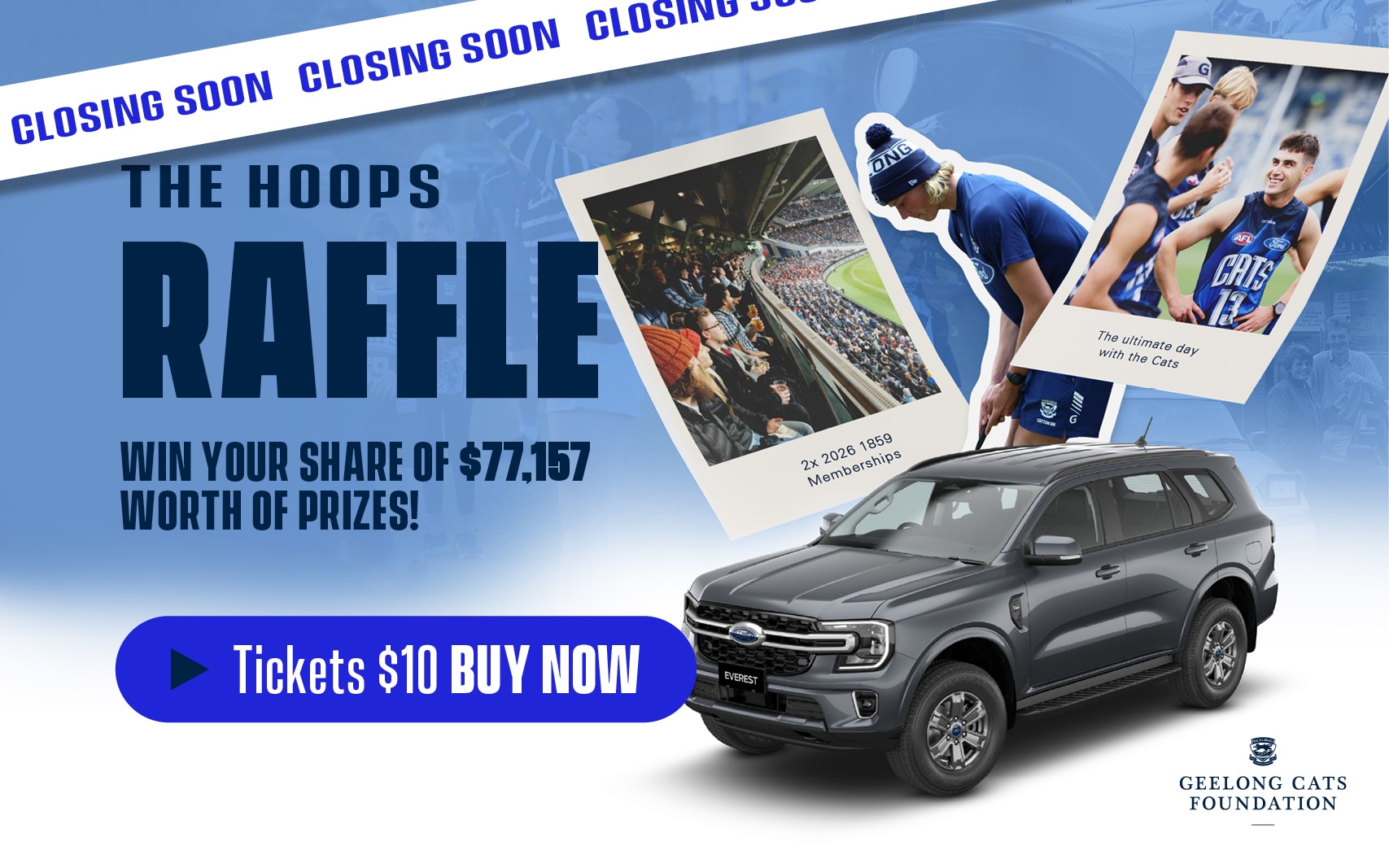 The Hoops Raffle is closing soon!