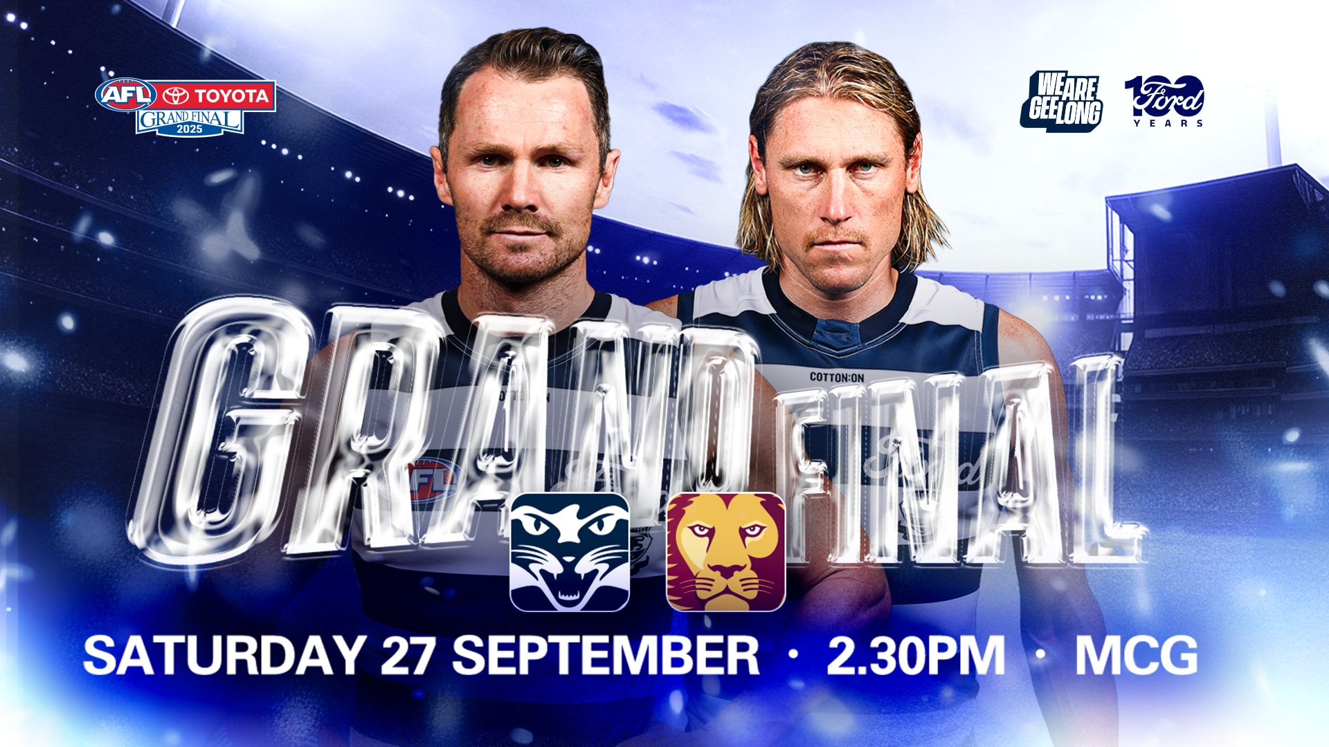 The Stage Is Set: Geelong to Play Brisbane in the Grand Final