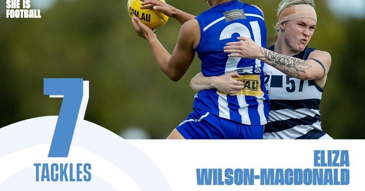 VFLW Round 1 Highlights: Eliza Wilson-MacDonald Tackles