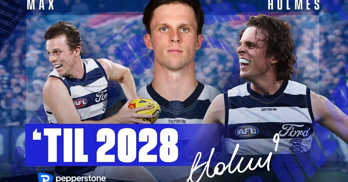 Geelong is Holmes: Max signs on for four more years