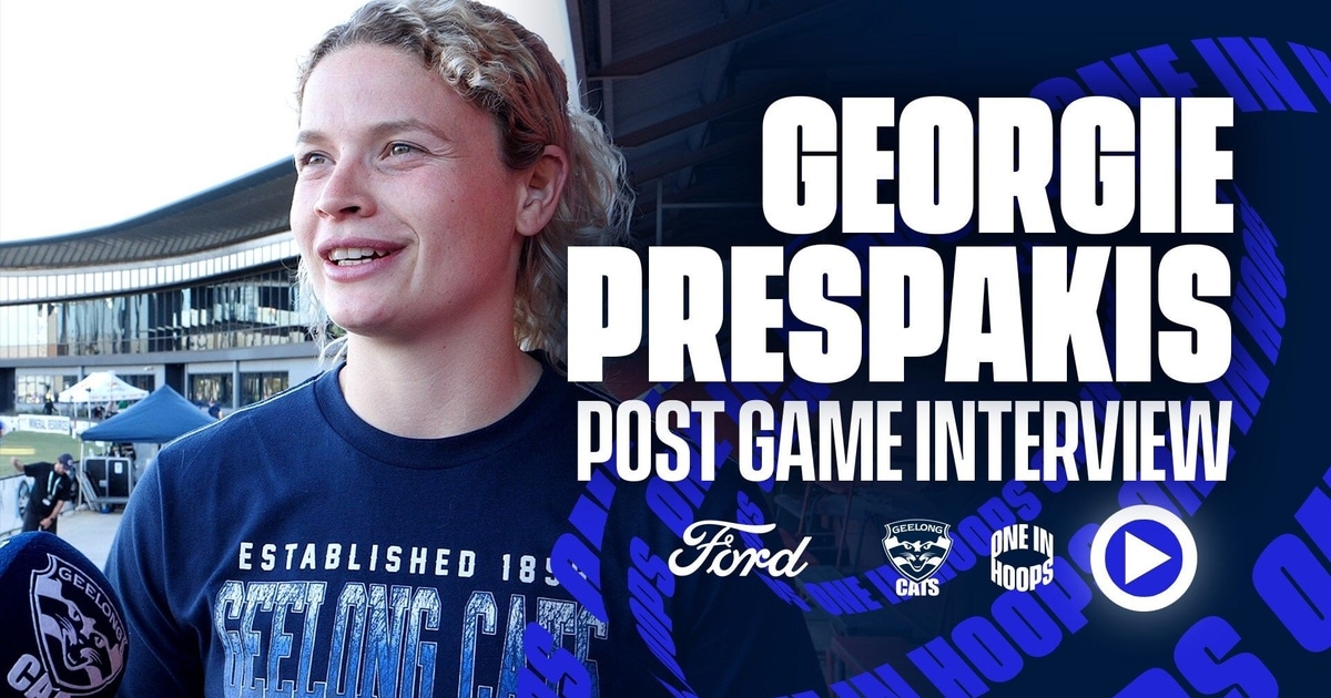 Georgie Prespakis Post Game Interview | AFLW Week 9